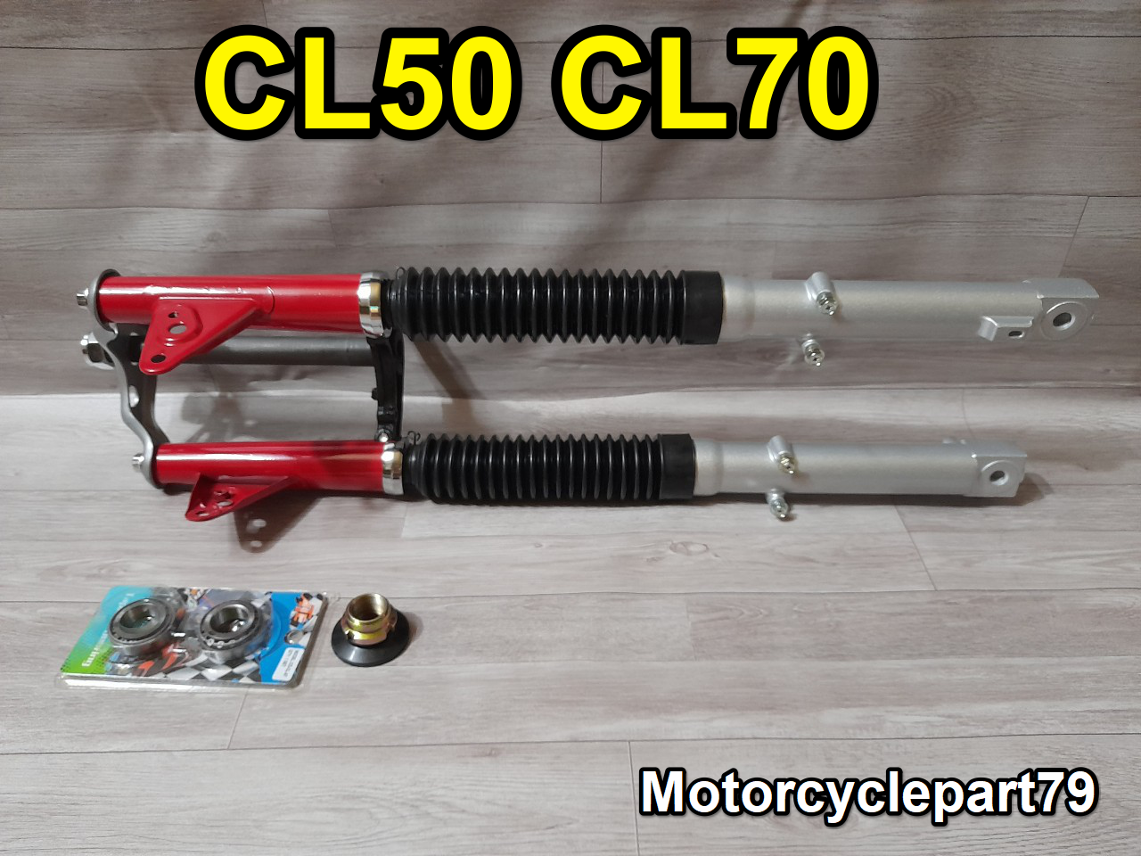 Honda CL50 CL70 Front Fork. CD50 SS50 CL90 Front Fork TripleTree Complt ...