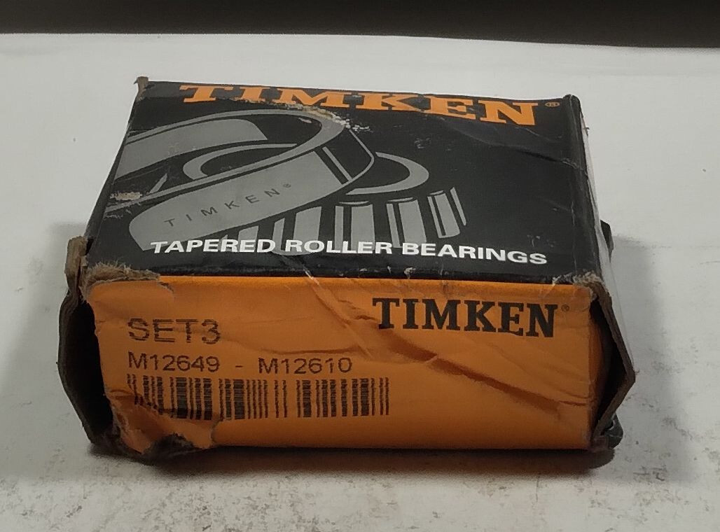 1 NEW TIMKEN M12649 M12610 TAPERED ROLLER BEARING SET 3 NIB ***MAKE ...