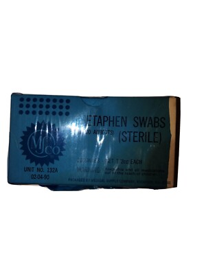 1950’s *Sealed* Metaphen Swabs Sterile 10 Swabs Medical Supply Co. Pack ...