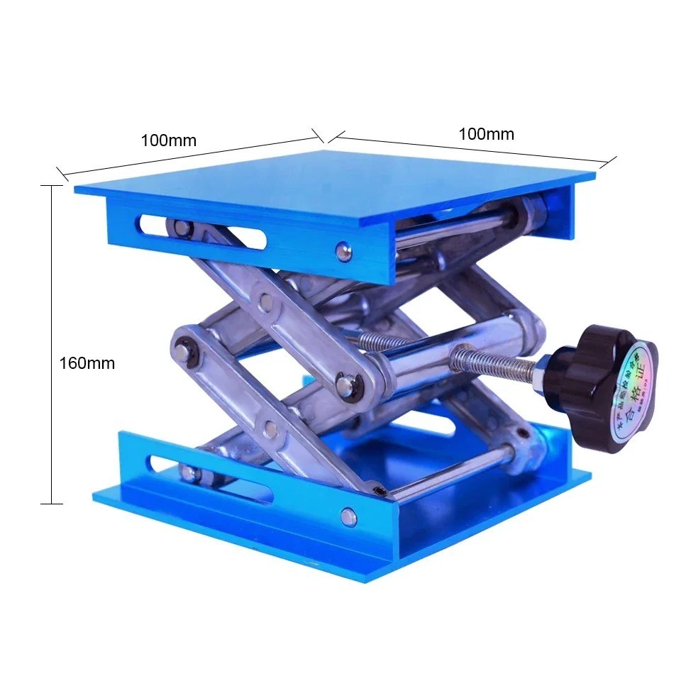 Lifting Table Aluminum Bracket Lab Jack Hand Held Height Adjustable ...
