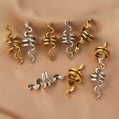 9 Pcs Spiral Hair Ring Accessories Man Dreadlocks Rings Metal Braid ...