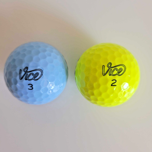 Vice Collection Drive YELLOW & BLUE Golf Balls - TWO BALLS | eBay