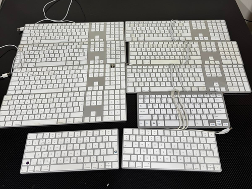 Job Lot of 10x Apple Slim Aluminium Keyboards Wireless/Wired | eBay UK