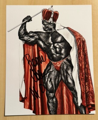RONNIE COLEMAN HAND SIGNED 8x10 PHOTO AUTOGRAPHED BODYBUILDER LEGEND ...