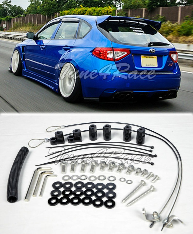 For 11-14 WRX 08-14 Subaru Impreza STI Riser Kit Hatch 3Dr Rear Spoiler ...