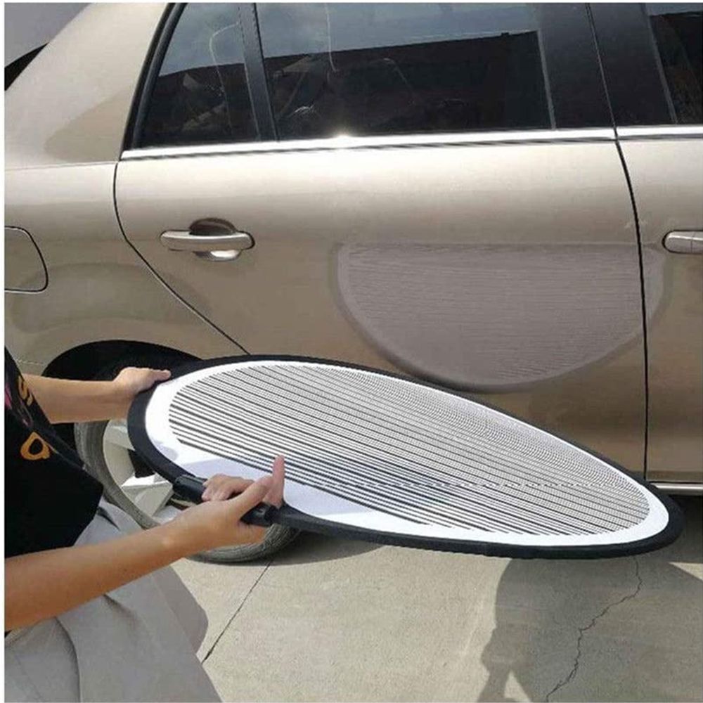 Flexible Foldable Circular Striped Light Reflector Board PDR Lined Dent ...
