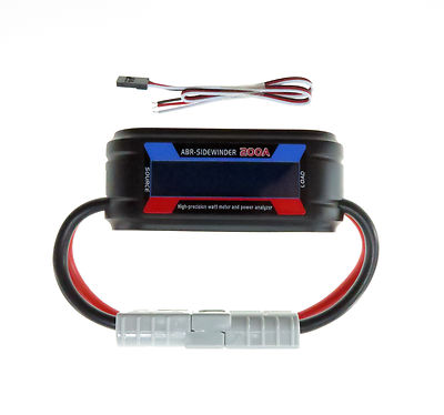 DUAL BATTERY SOLAR POWER METER AMP DATA LOGGER 200A POWER METER ...