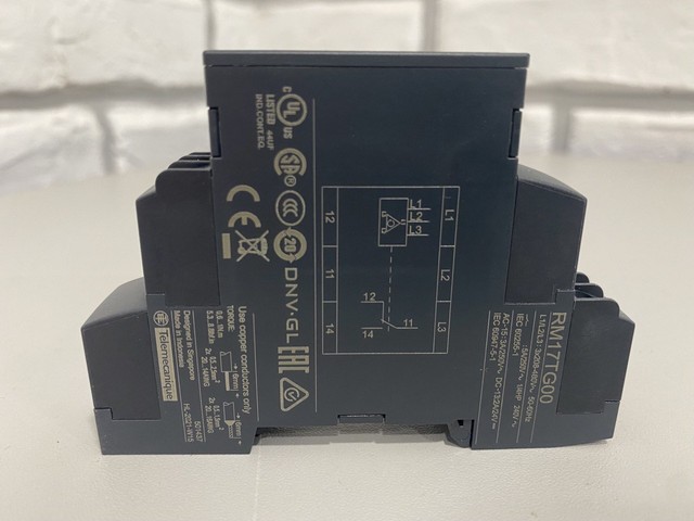 RM17TG00 Schneider Electric 3-phase Supply Control Relay 5a 208-480 VAC ...