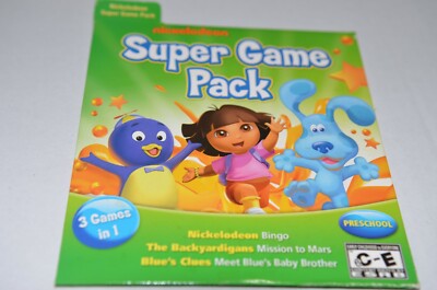 Nickelodeon Super Game Pack - 3 Games in 1 - Preschool Edition (CD, PC ...