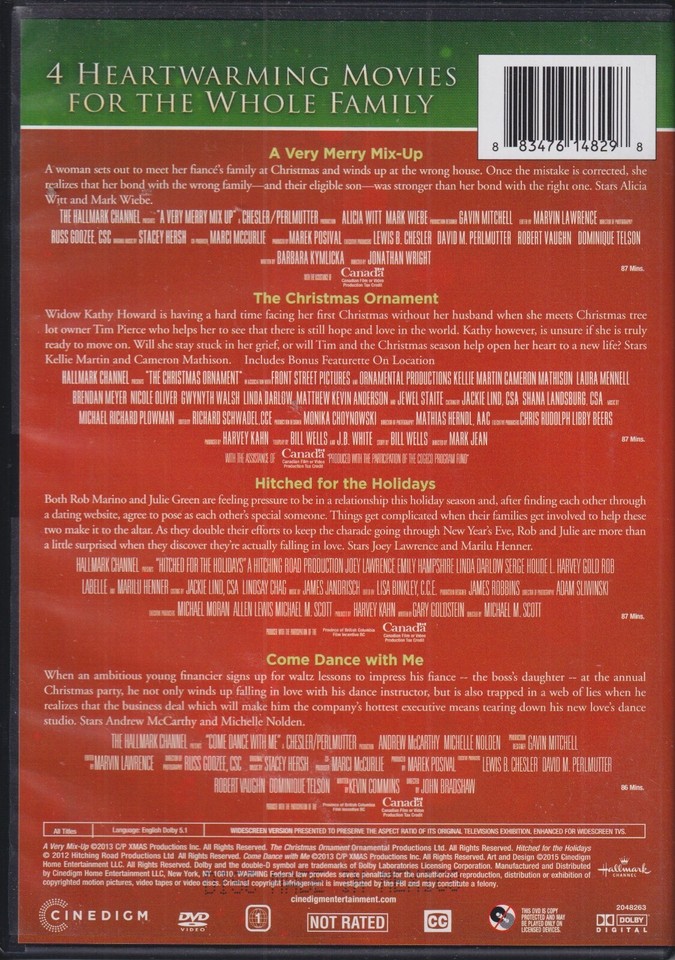Hallmark Holiday Collection (4-Movie Collection, DVD) | eBay