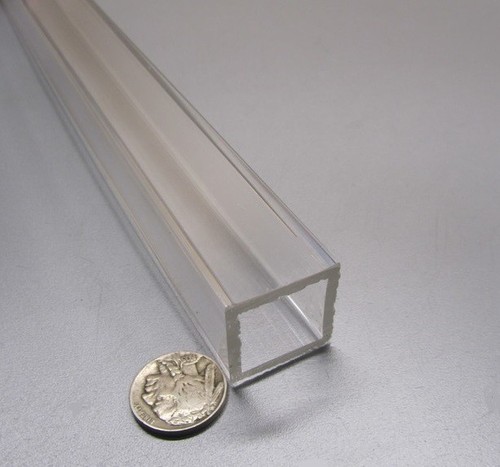 Acrylic Square Tube Clear Extruded 1.0" SQ x .125" Wall x 72" Length | eBay