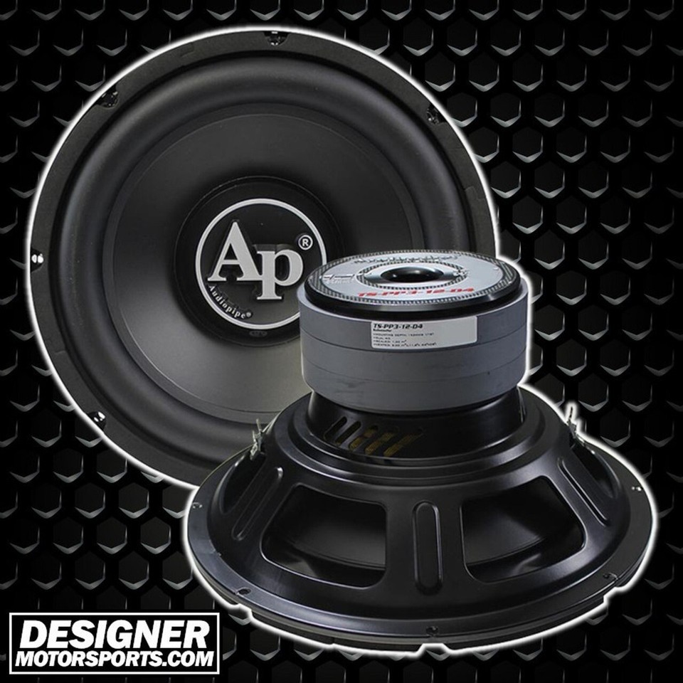 Audiopipe TS-PP3-12-D4 | 12 Inch 1600W DVC 4 Ohm Car Audio Subwoofer ...