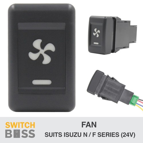 FAN Push Switch to suit ISUZU TRUCK N Series F Series 24v NPR NPS LED ...