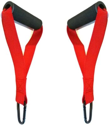 Heavy-Duty Gym Handle Attachments - Red for Cable Machines | eBay