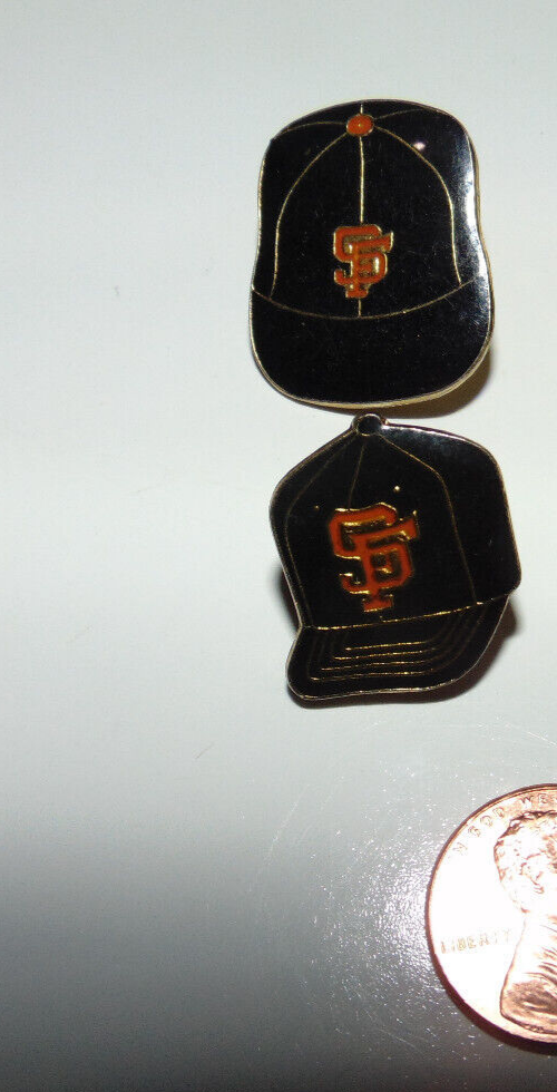 Vintage San Francisco Giants Baseball Cap Enamel Pin Hat MLB LOT OF 2 ...