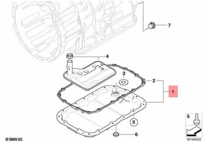 Genuine BMW E81 E82 E83N E84 E87N E88 Transmission Oil Pan OEM ...