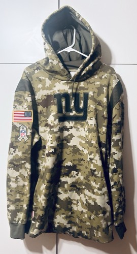 NFL Salute to Service Giants Hoodie Camo Military Tribute Pullover sz 2 ...