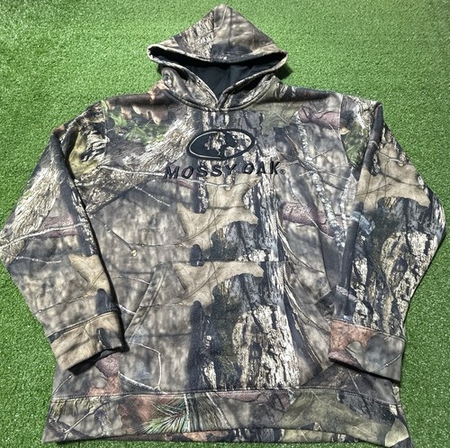 Vintage Mossy Oak Sweatshirt Hoodie Large Camouflage Breakup Infinity ...