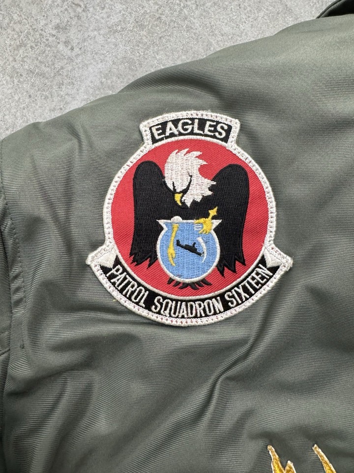 Vintage 2000s USAF Military Flight Jacket Cold Weather 45/P Patches ...