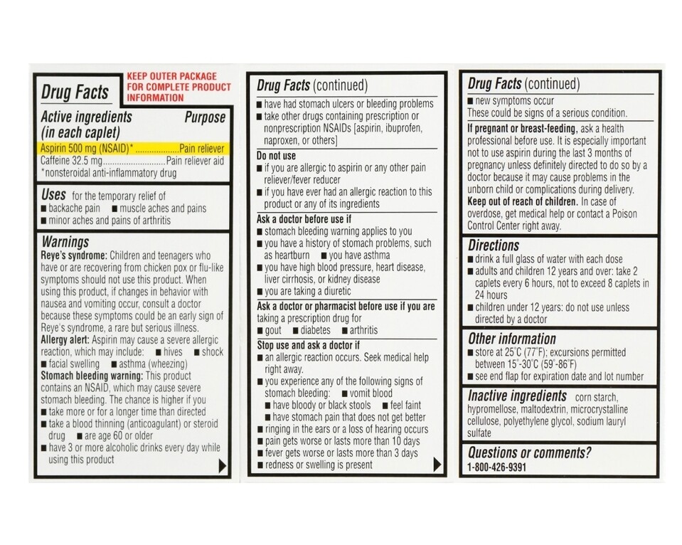 6 Bottles Quality Plus Extra Strength Back Body Pain Reliever 24 Coated Caplets for sale online ...