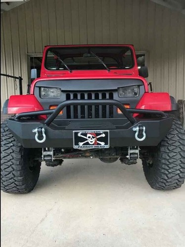 1987-1995 Jeep Wrangler YJ Overlay Grille Grill Mean Furious Angry Bird ...