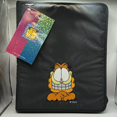 Vintage 1998 Mead Garfield Student Day Planner Green With Embroidered ...