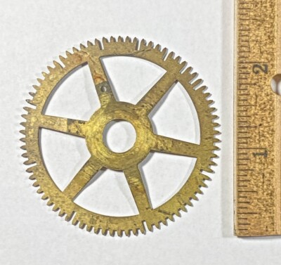 Antique Clock Movement Count Wheel (60.28mm Dia, 10.09mm Inner Dia ...