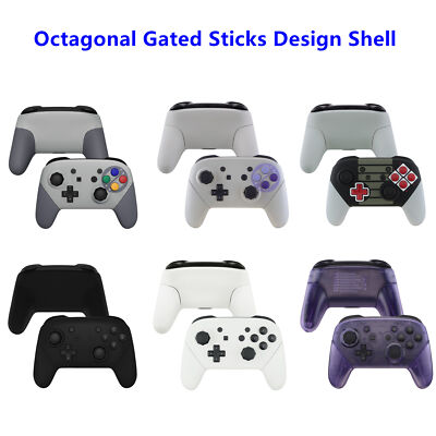 Full Housing Shell Grip Octagonal Gated Cover For Nintendo Switch Pro ...