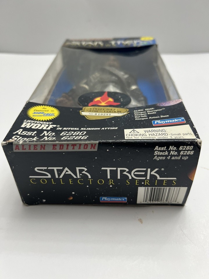 Star Trek 1995 Collector Series Lieutenant Worf Alien Edition. | eBay