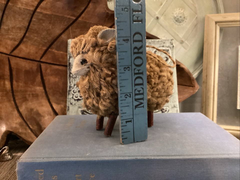 Vintage hand crafted Wool Ram natural fibers Animal Male Sheep Derpy ...