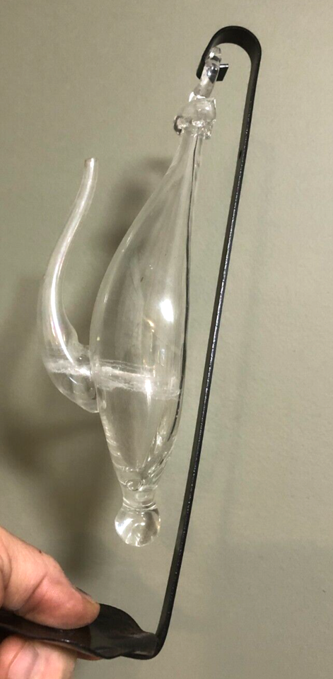 Hand Blown Water Barometer With Hanger Vintage Weather Science Fun ...
