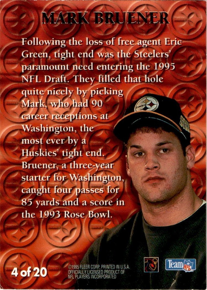 1995 Fleer Ultra First Rounder Mark Bruener #4 Rookie | eBay