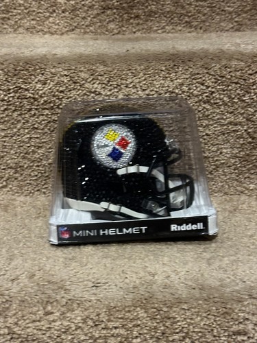 New Pittsburg Steelers Crystal Rhinestone Mini Helmet Ridell New | eBay