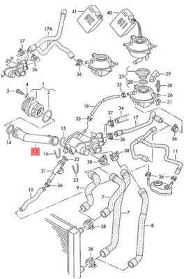 Genuine VW SKODA SEAT AUDI Beetle Cabrio Coolant Pipe Flange 032121065D ...