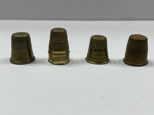 Lot Of Four Vintage Brass Thimbles 1 Japan | eBay