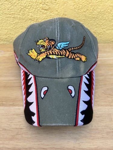 Shark Tooth Eagle Crest Flying Tigers Air Force Embroidered Adjustable ...
