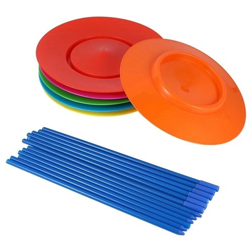 Flying Disc Juggling Spinning Plates Spinning Plates Sticks Classic Toy ...
