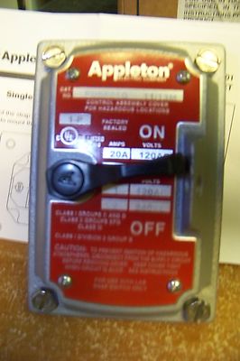 NOS Appleton EDSF21Q 1-Pole 20 AMP Front OPER COV-CHAMF | eBay