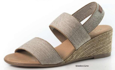 Pinaz Sandal 531 or 431 Elastico Lino Wedge Women's EU sizes 36-41/6-11 ...