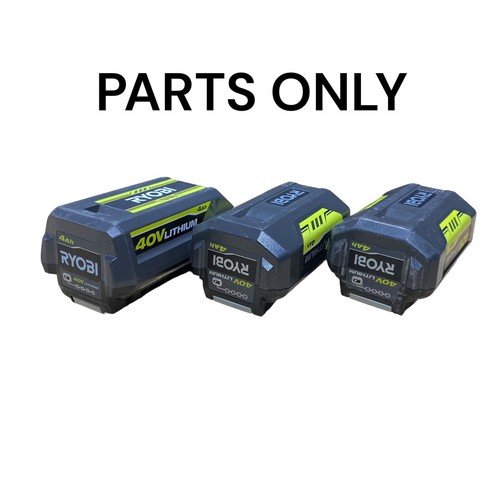 3- OEM Ryobi 40V Batteries For PARTS OR REPAIR 4Ah 40-Volt Battery Lot ...