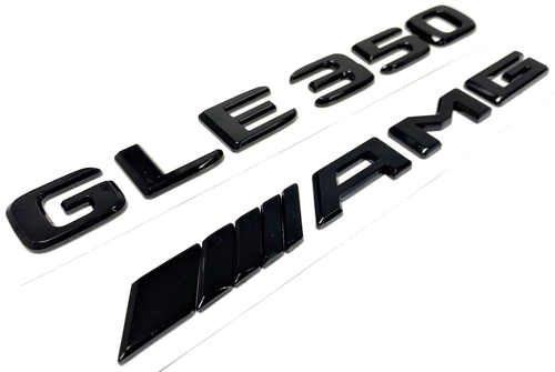 #2 GLE350+AMG BLACK FIT MERCEDES REAR TRUNK EMBLEM BADGE NAMEPLATE ...
