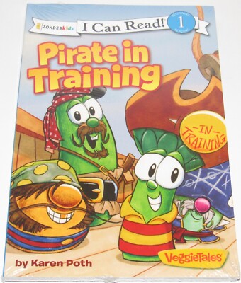 VeggieTales 4 Books Set Pirate Knight NEW I Can Read 1 Veggie Tales Lot ...