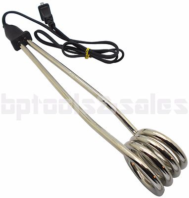 110V-1350W Water Heater Portable Electric Immersion Element Boiler ...