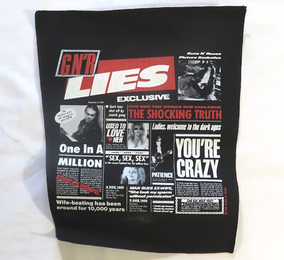 Guns N Roses Vintage Back Patch 1989 Lies 1980's Hard Rock Metal | eBay