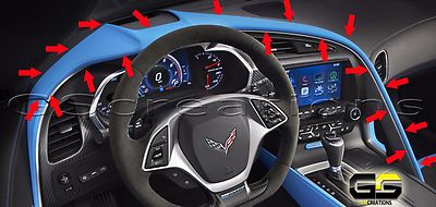 C7 Grand Sport Stingray Corvette TENSION BLUE Instrument Panel Upper ...