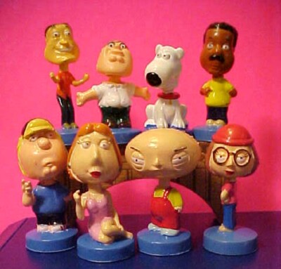 FAMILY GUY SET OF 8 Mini Bobblehead PETER LOIS BRIAN STEWIE GRIFFIN ...