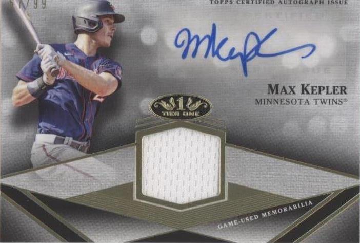 2022 Topps Tier One - Tier One Autograph Relics Max Kepler #T1AR-MK /99 ...