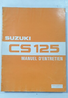 SERVICE MANUEL ATELIER REVUE TECHNIQUE SCOOTER SUZUKI CS125 CS 125 1983 ...
