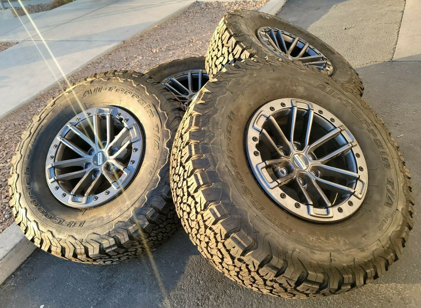 4) Ford F150 Raptor Bead lock 17” Factory OEM Wheels Rims 315/70/17BFG ...