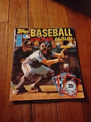 1982 Topps Baseball Sticker Album Sticker Book Incomplete | eBay
